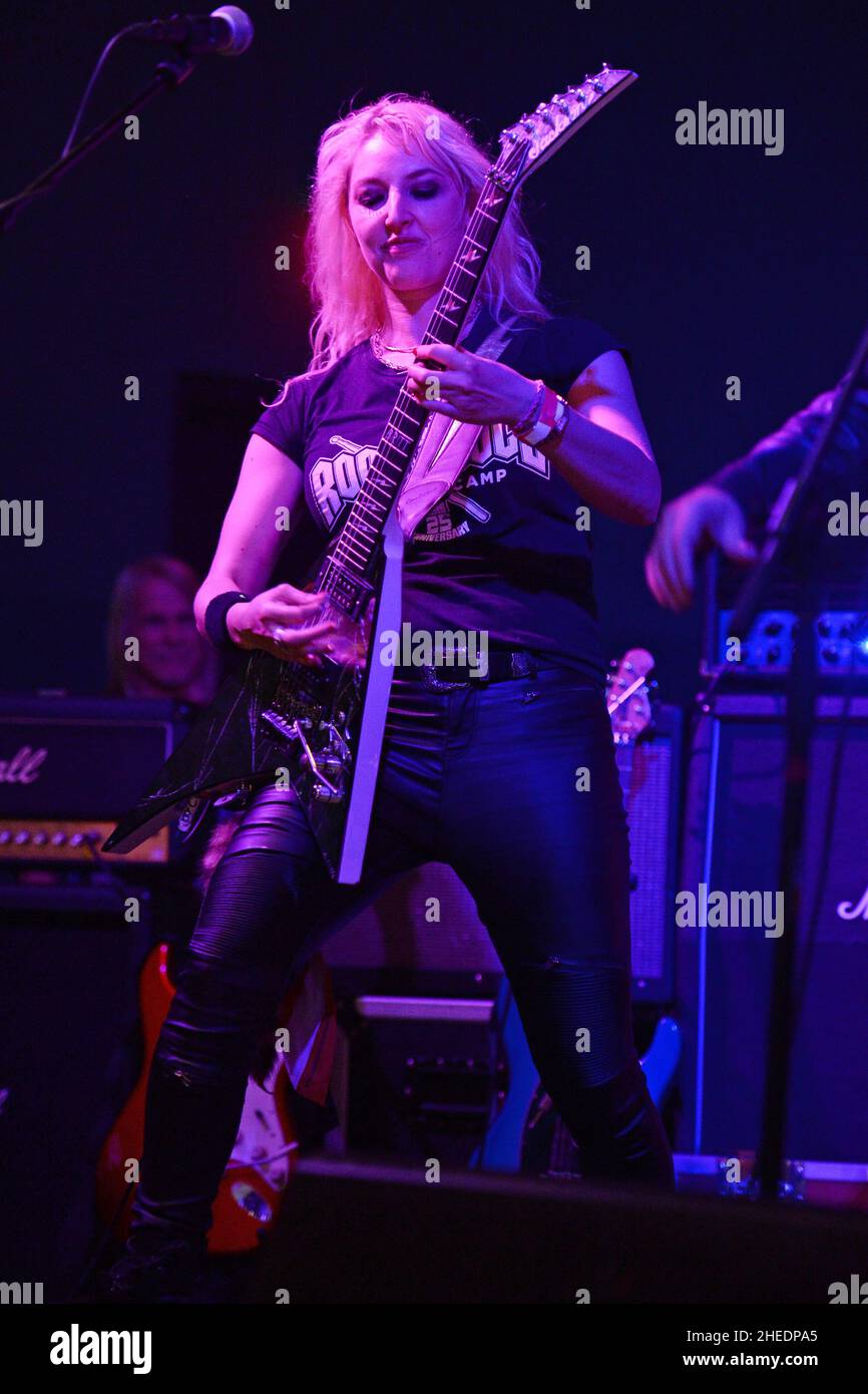 Hollywood FL, USA. 09th Jan, 2022. Britt Lightning of Vixen performs ...