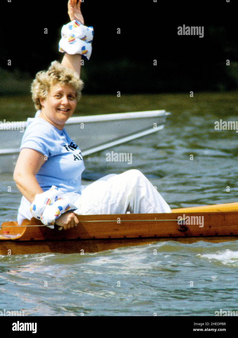 Lynda Chalker MP at Westminster Regatta 1986 Stock Photo - Alamy