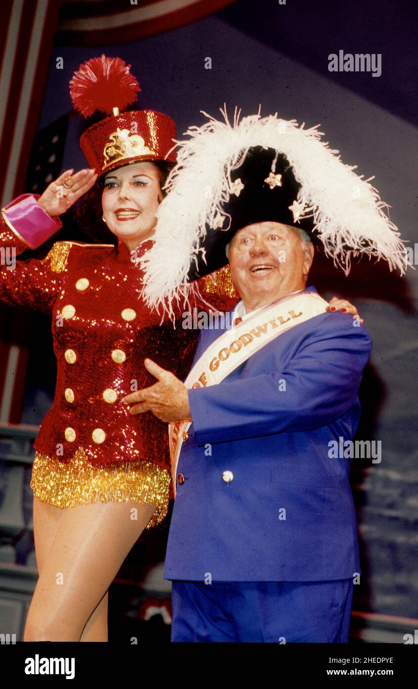 American actor Micky Rooney and actress Ann Miller, London 1988 Stock ...