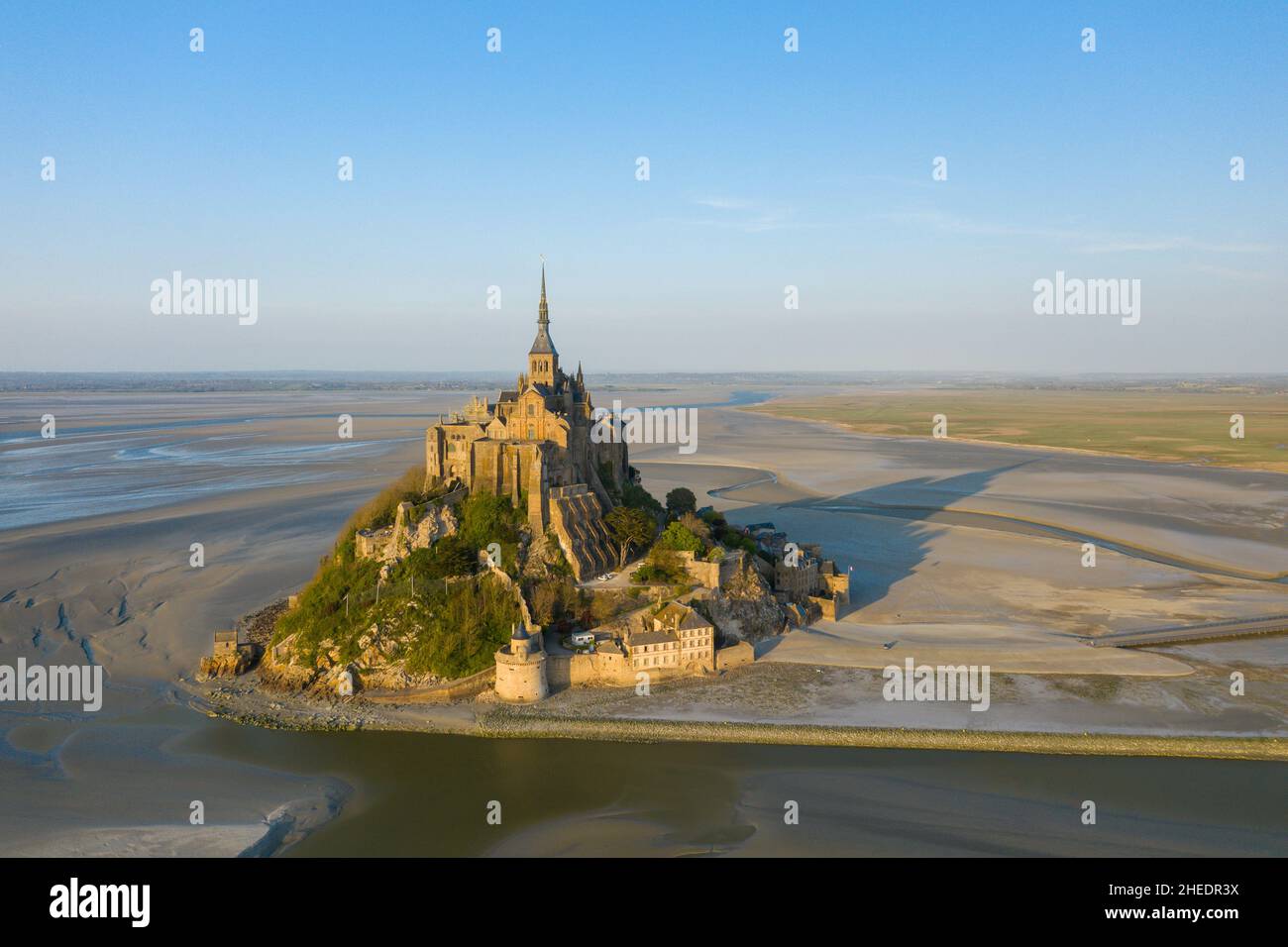This landscape photo was taken in Europe, France, Normandy, Manche, in ...