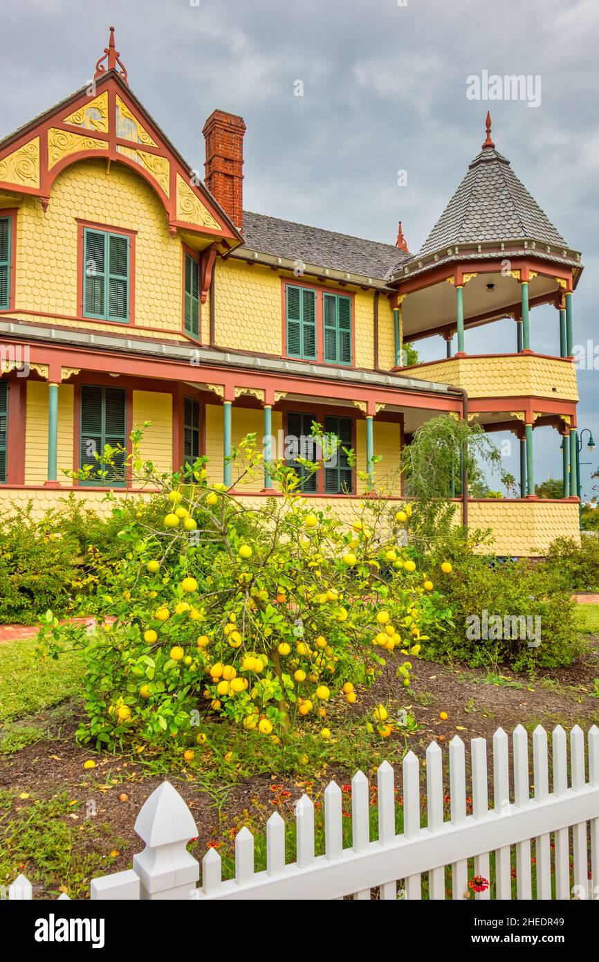 The traditional Pritchard House from 1891 in Titusville Florida USA ...