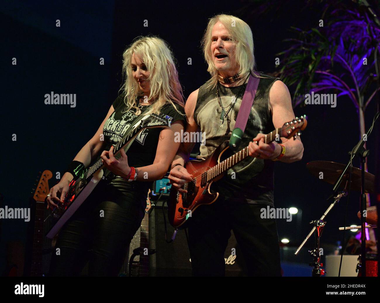 Hollywood FL, USA. 09th Jan, 2022. Britt Lightning of Vixen and Steve ...