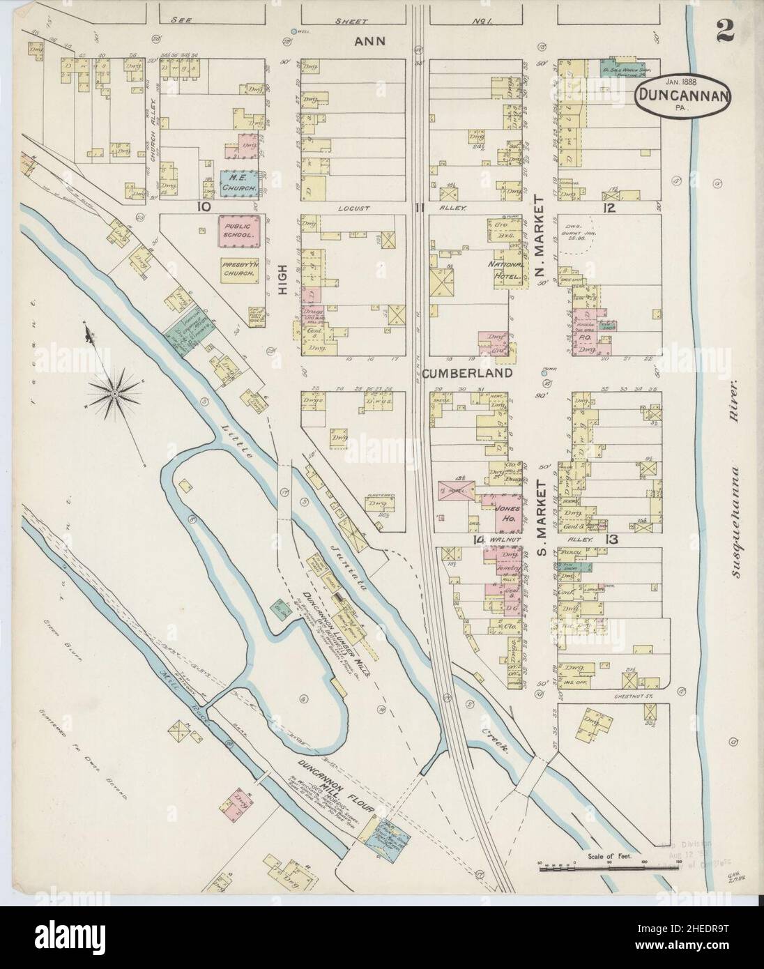 Duncannon pennsylvania map hi-res stock photography and images - Alamy