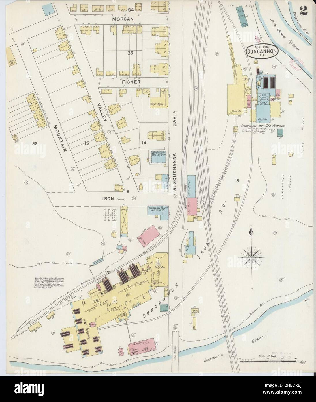 Duncannon pennsylvania map hi-res stock photography and images - Alamy