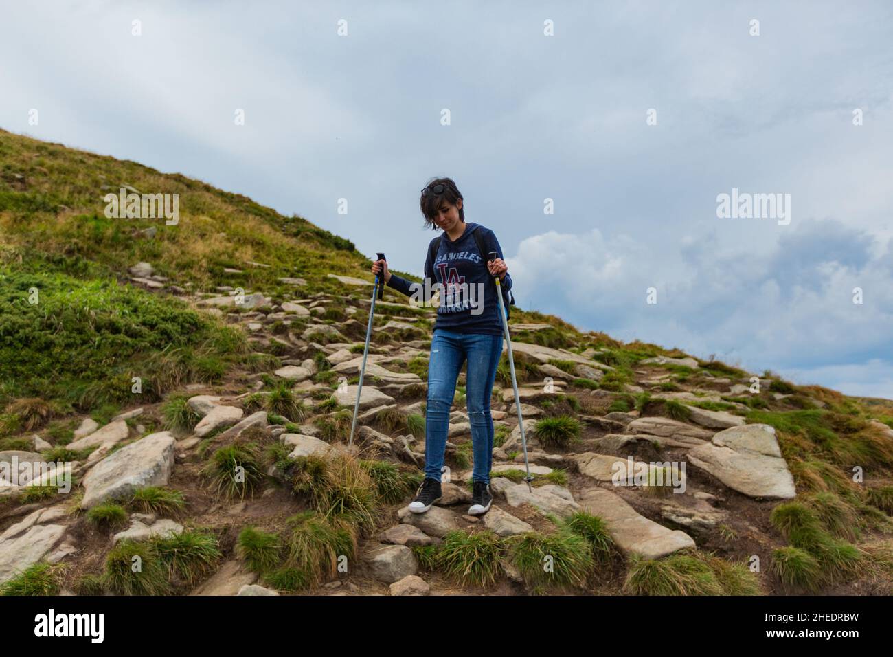 Girl descend down large hi-res stock photography and images - Alamy