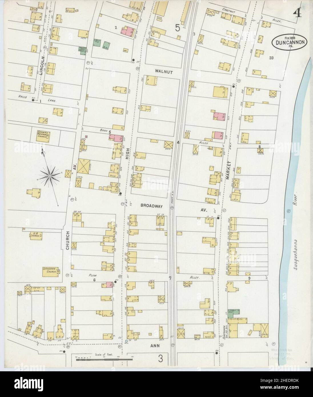 Duncannon pennsylvania map hi-res stock photography and images - Alamy