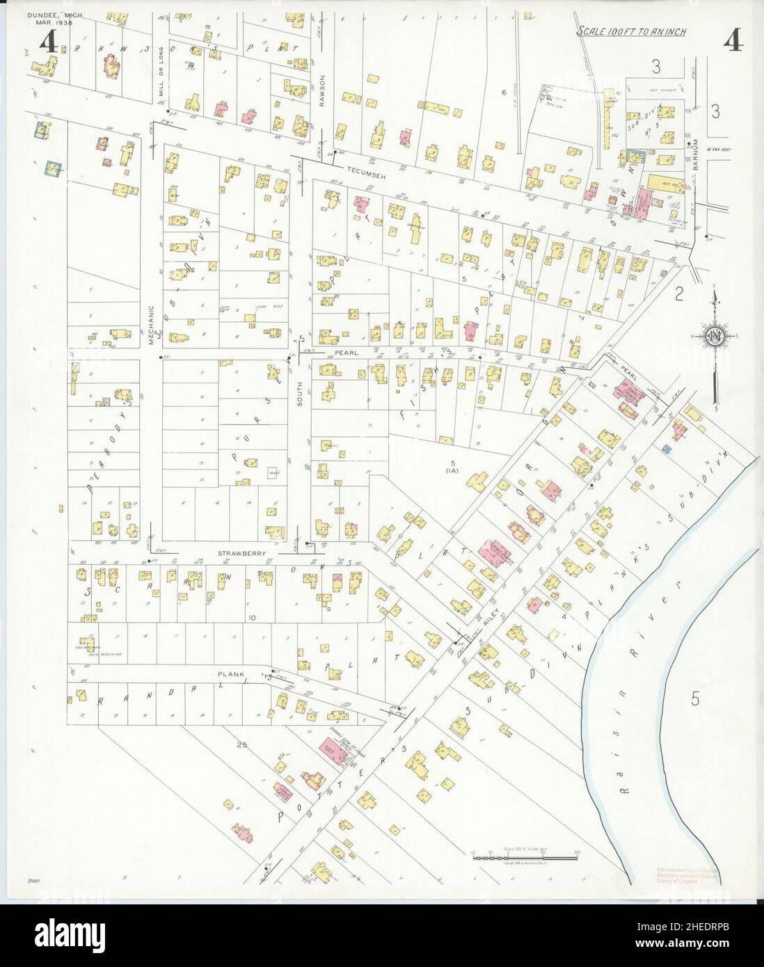 Dundee michigan map hi-res stock photography and images - Alamy