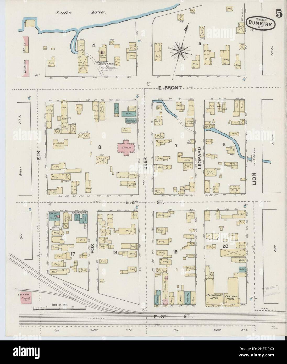 Map of dunkirk new york hi-res stock photography and images - Alamy