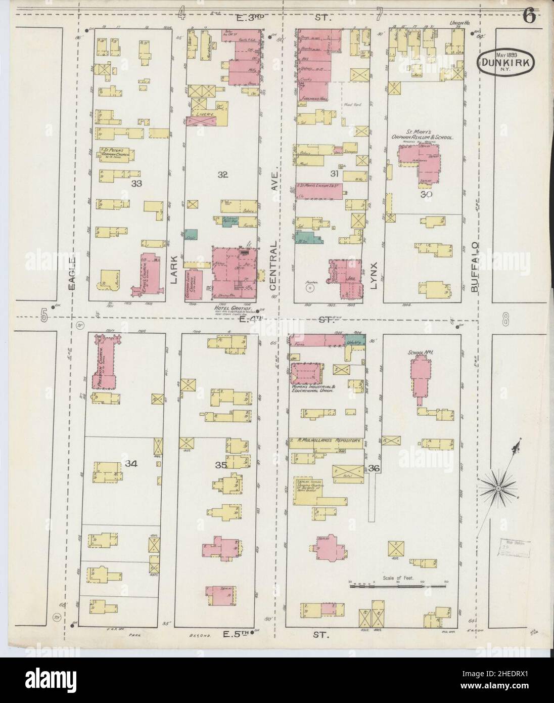 Map of dunkirk new york hi-res stock photography and images - Alamy