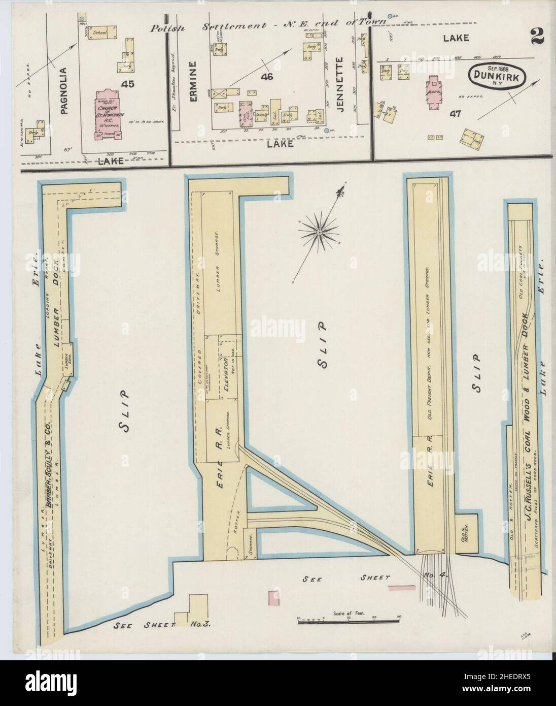 Map of dunkirk new york hi-res stock photography and images - Alamy