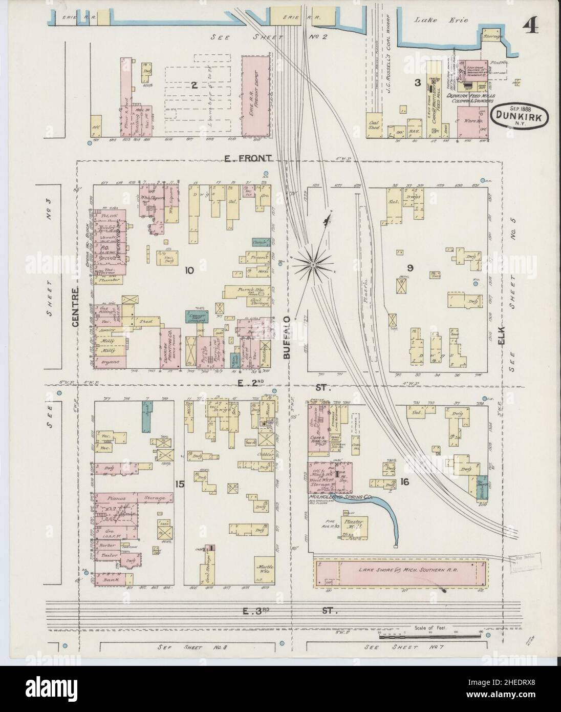 Map of dunkirk new york hi-res stock photography and images - Alamy