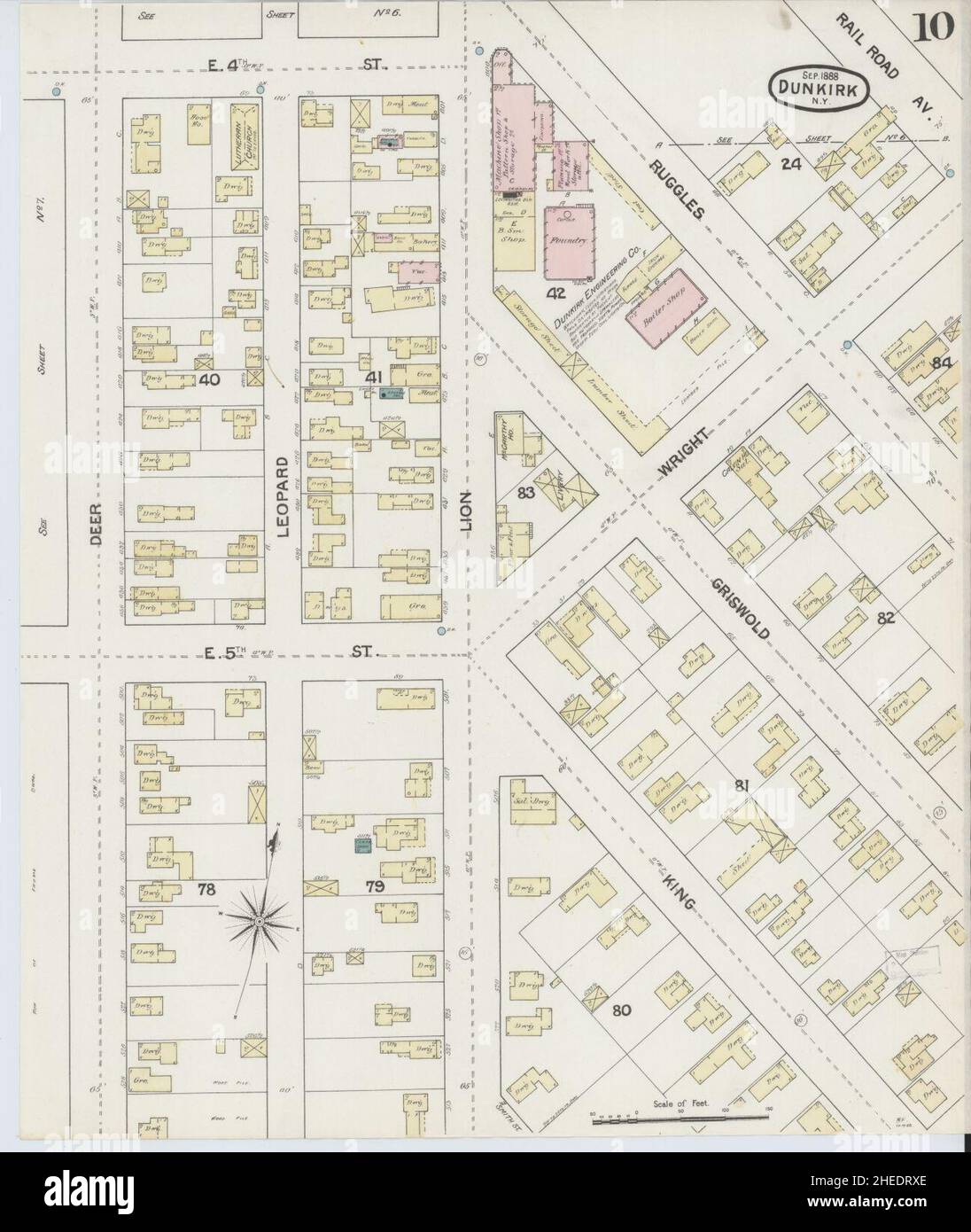 Map of dunkirk new york hi-res stock photography and images - Alamy