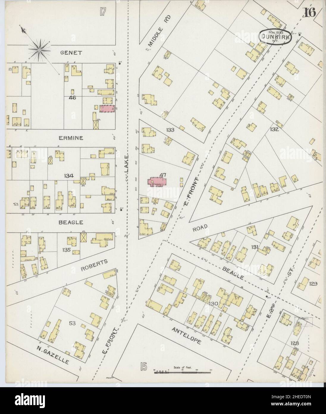 Dunkirk new york map hi-res stock photography and images - Alamy