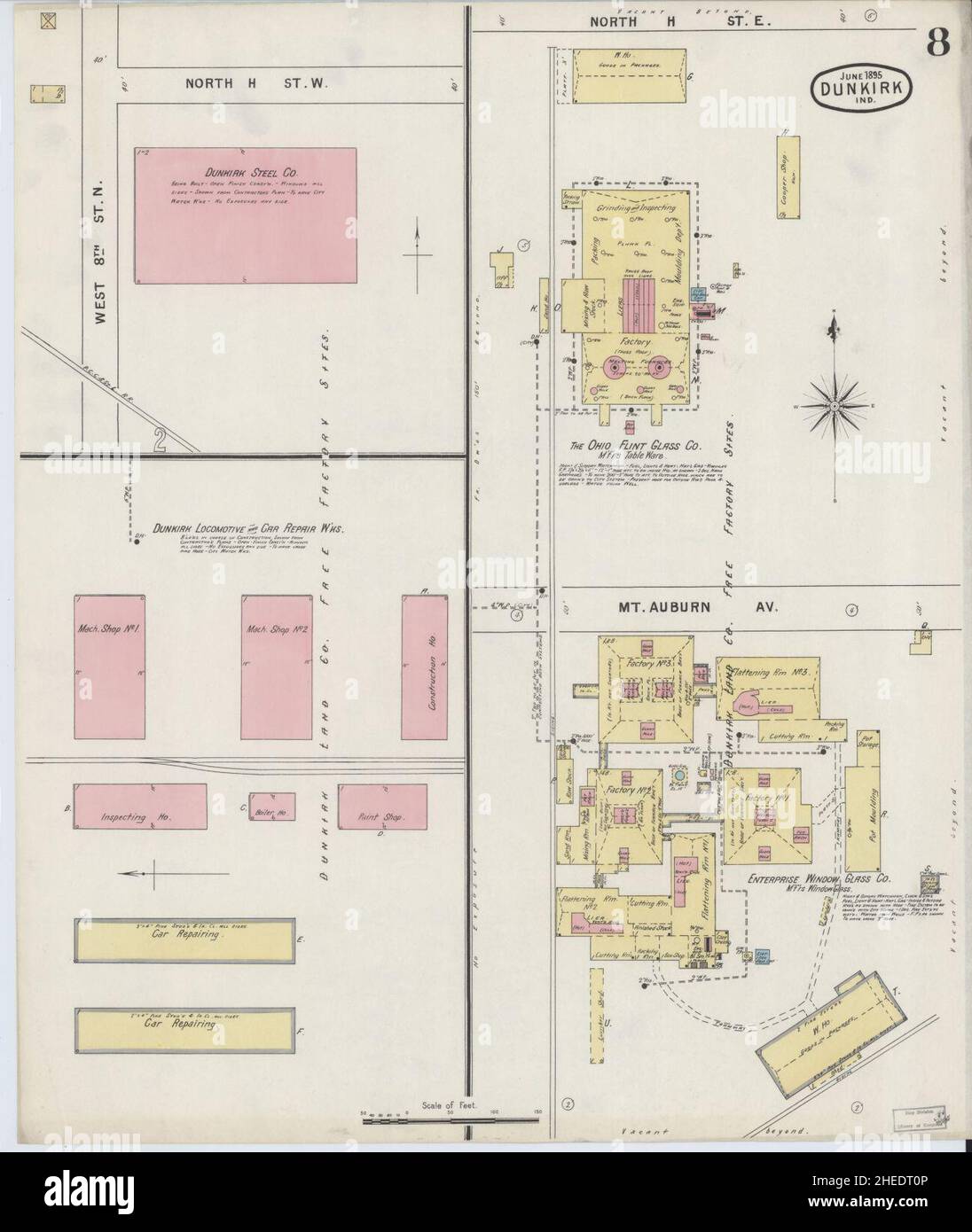 Sanborn Fire Insurance Map from Dunkirk, Jay And Blackford Counties ...
