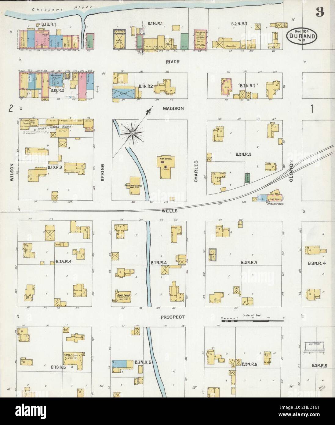Map of durand wisconsin hi-res stock photography and images - Alamy
