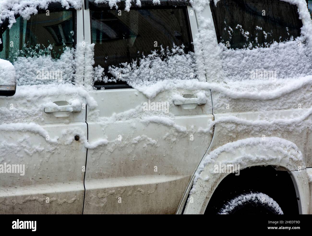 March thaw in the city with a drop and wet heavy snow Stock Photo - Alamy