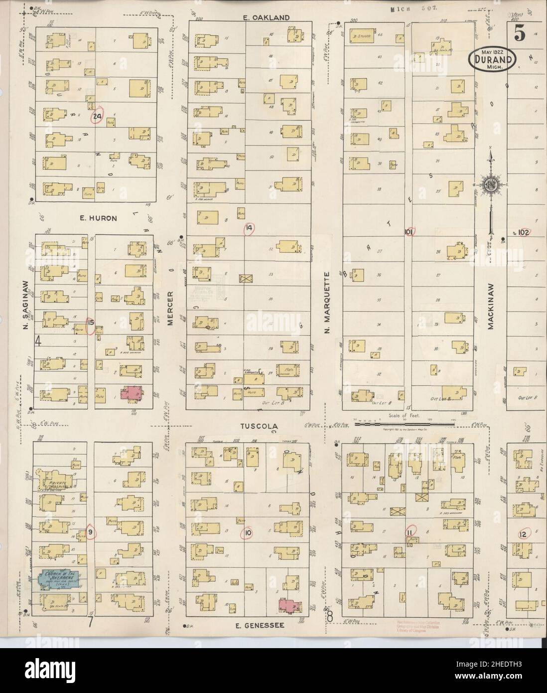 Map of durand hi-res stock photography and images - Alamy