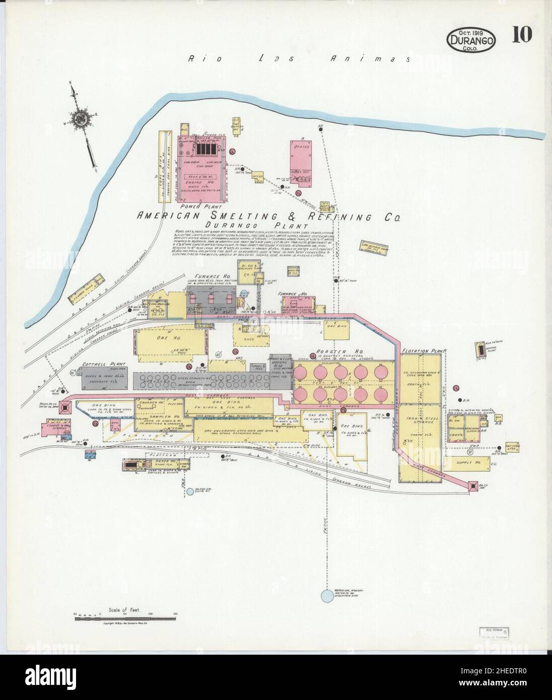 Sanborn Fire Insurance Map from Durango, La Plata County, Colorado ...