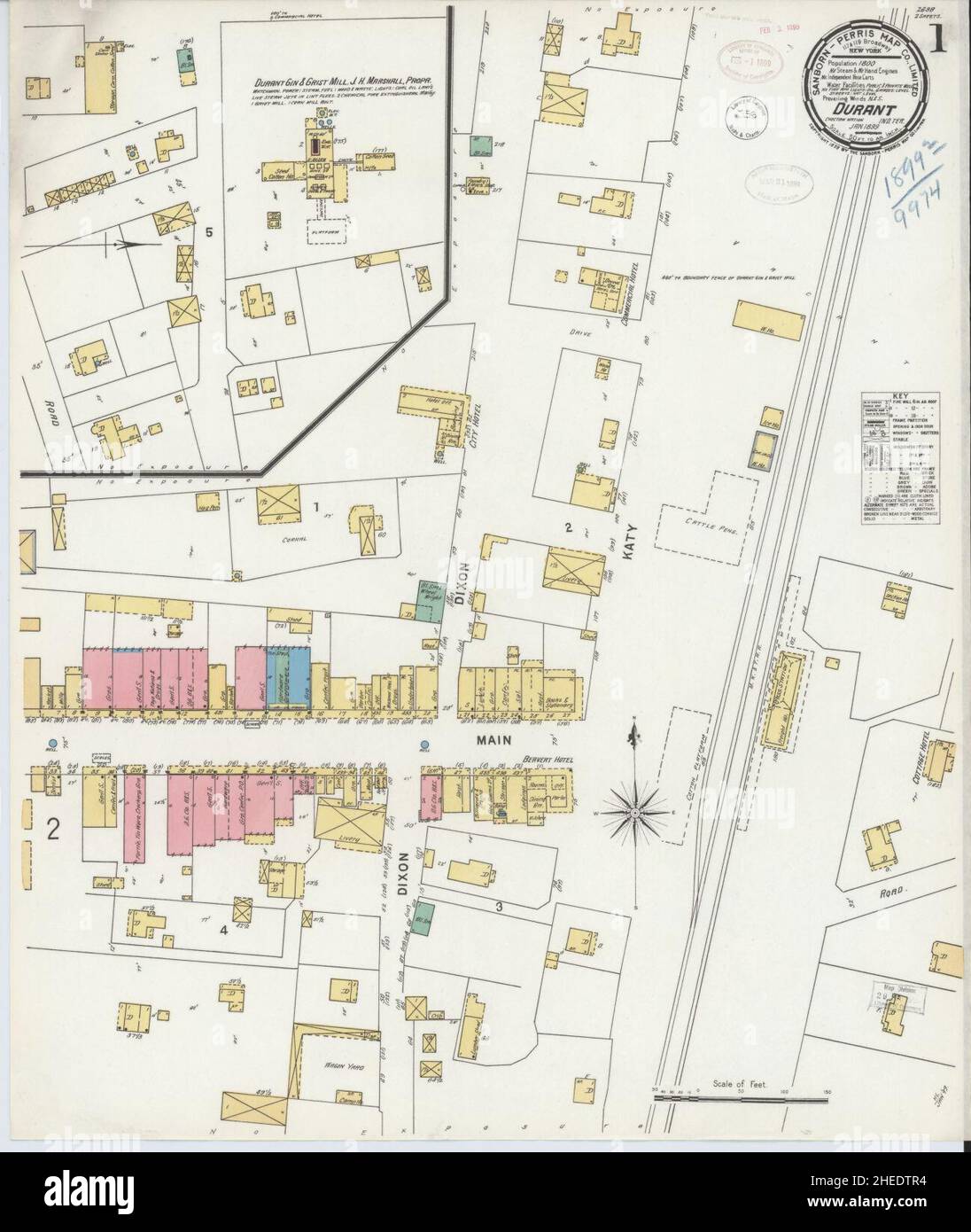 Map of durant oklahoma hi-res stock photography and images - Alamy