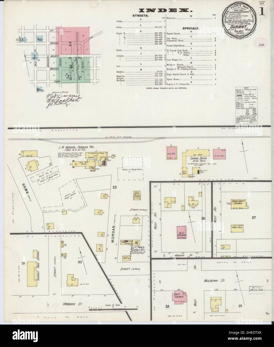 Map of durant mississippi hi-res stock photography and images - Alamy