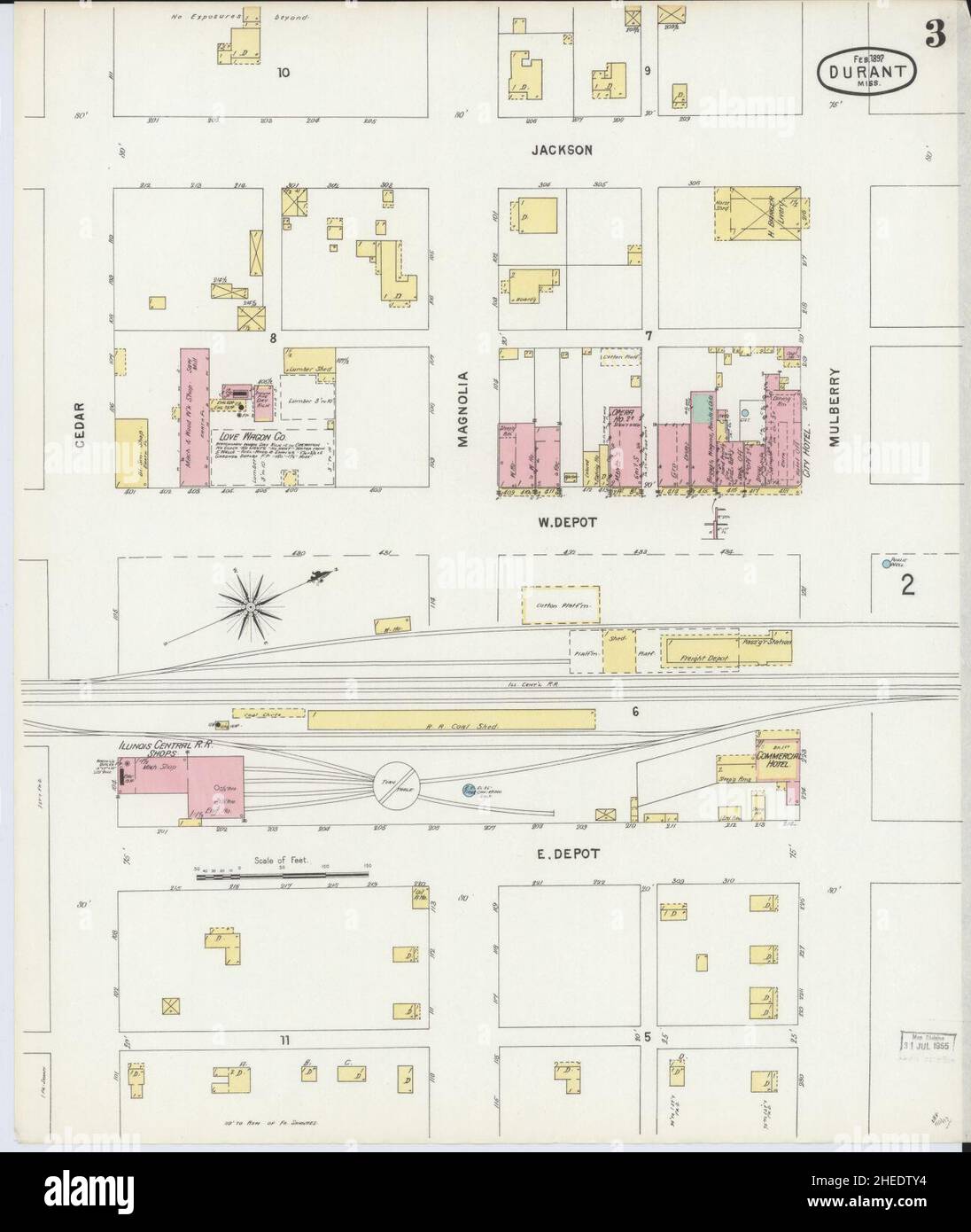 Durant mississippi map hi-res stock photography and images - Alamy