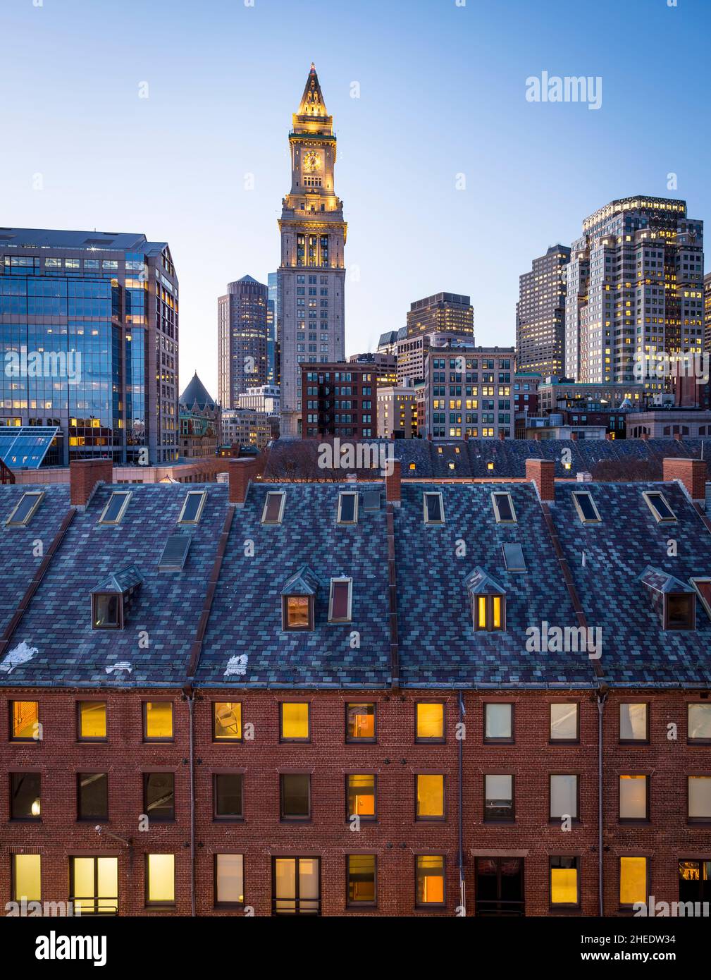 Aerial view Of Boston Stock Photo - Alamy