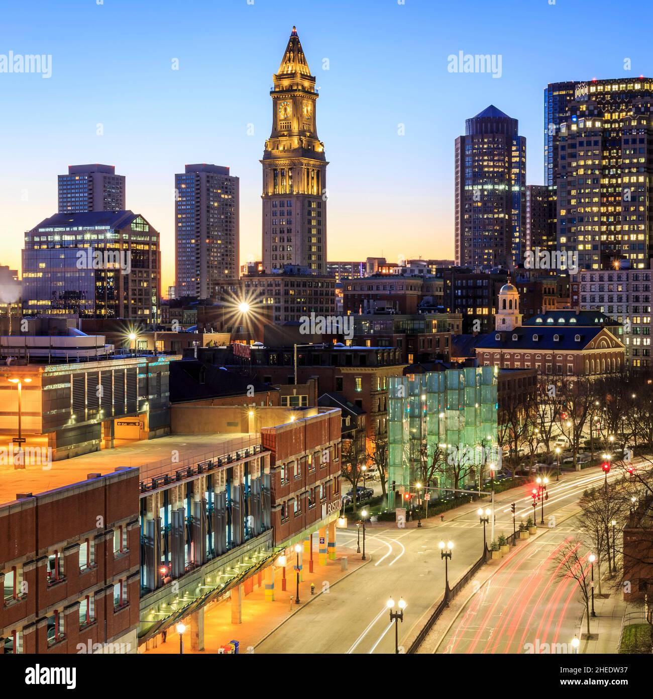 Aerial view Of Boston Stock Photo - Alamy