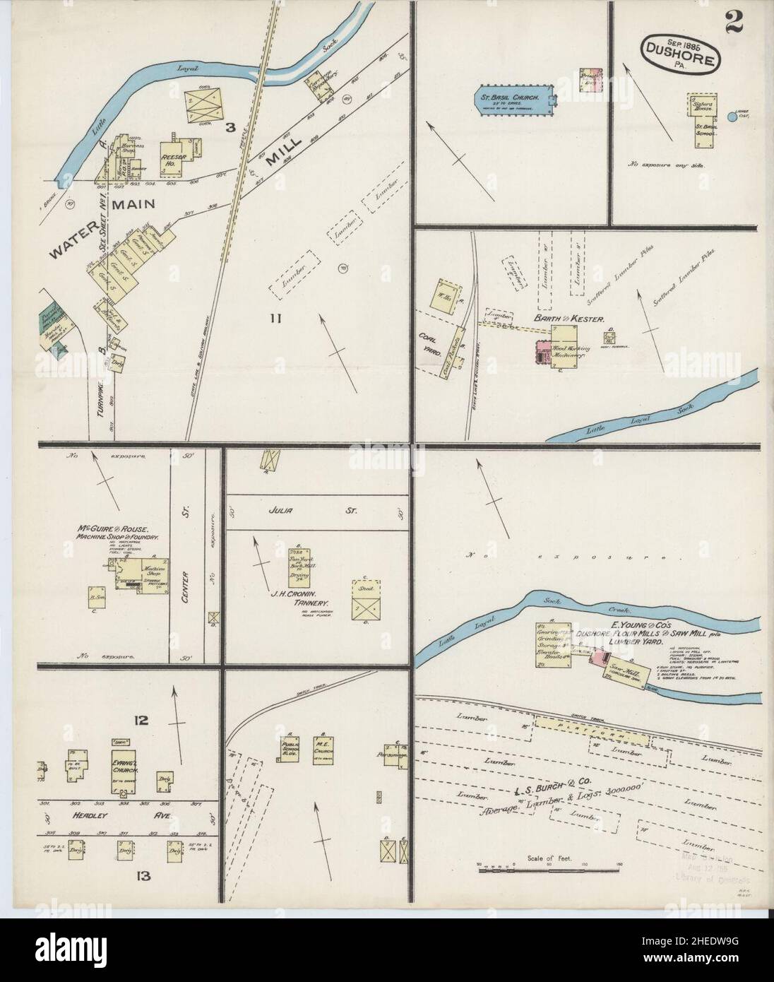 Map of dushore hi-res stock photography and images - Alamy