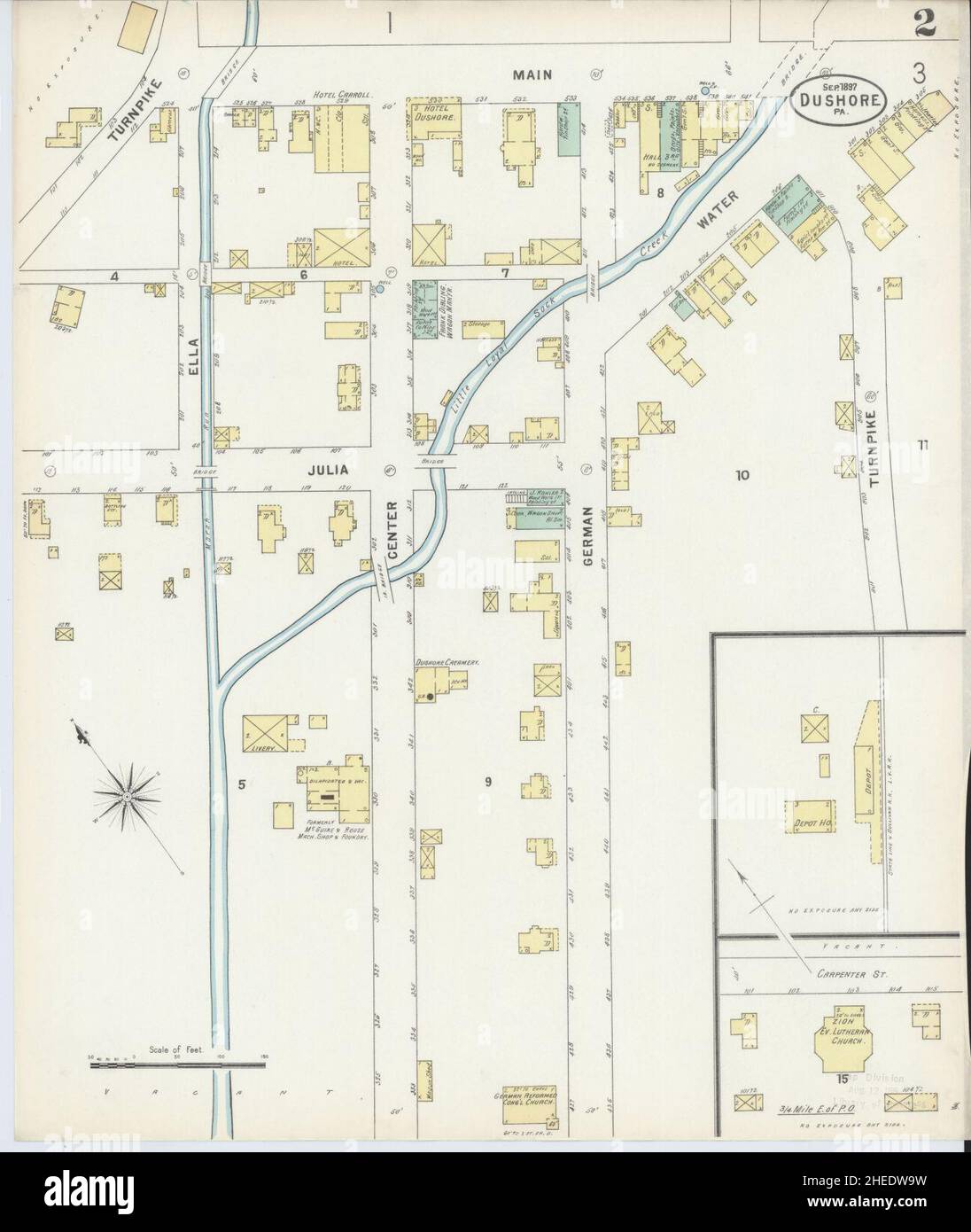 Dushore pennsylvania map hi-res stock photography and images - Alamy