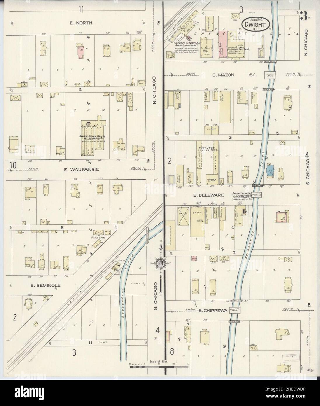 Dwight map hi-res stock photography and images - Alamy