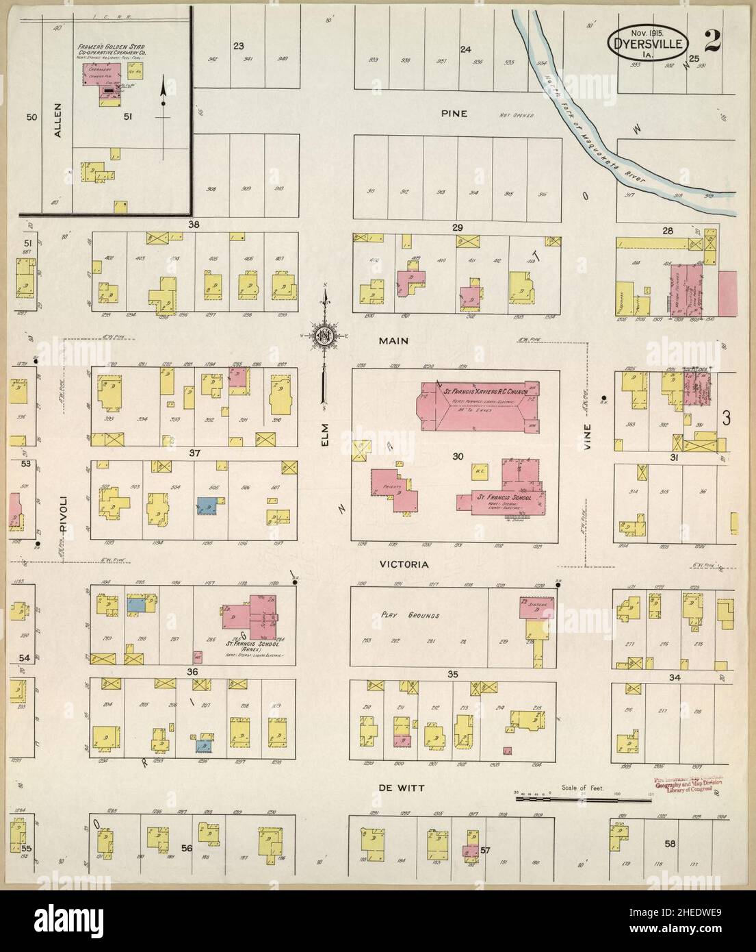 Dyersville iowa map hi-res stock photography and images - Alamy