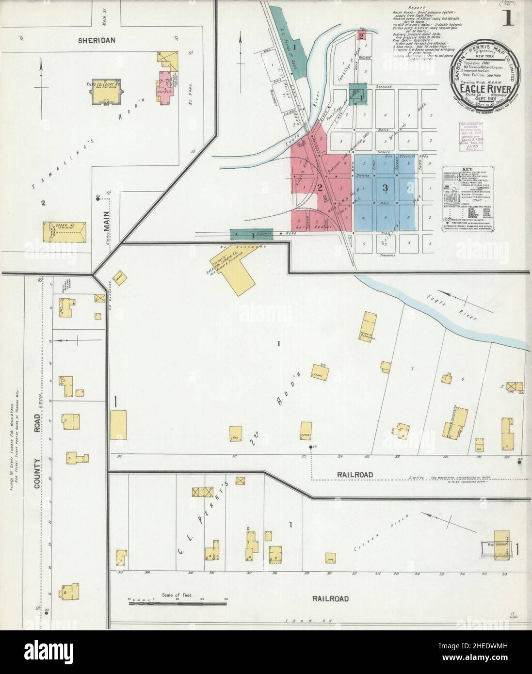 Eagle river wisconsin map hi-res stock photography and images - Alamy