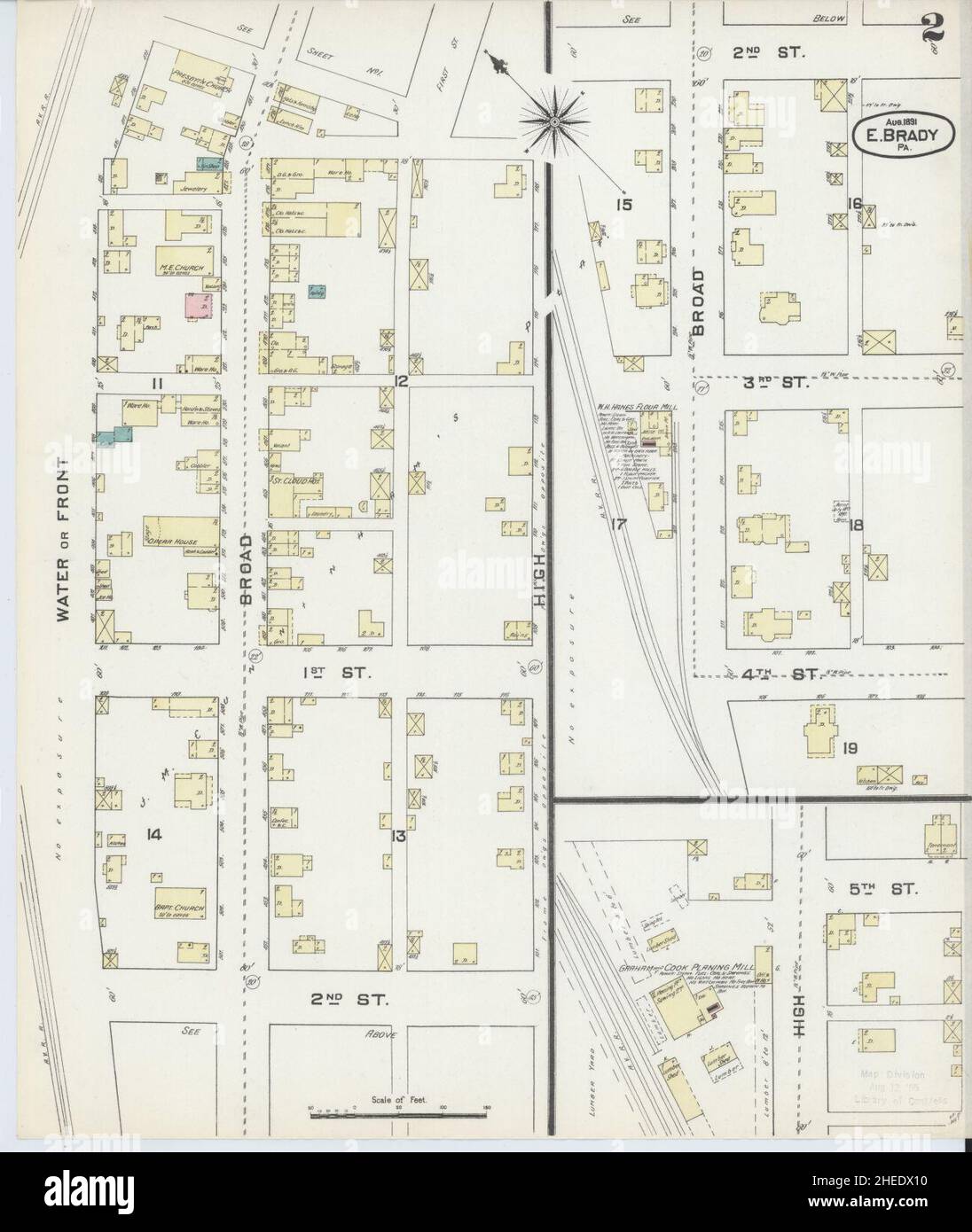 Map of east brady hi-res stock photography and images - Alamy