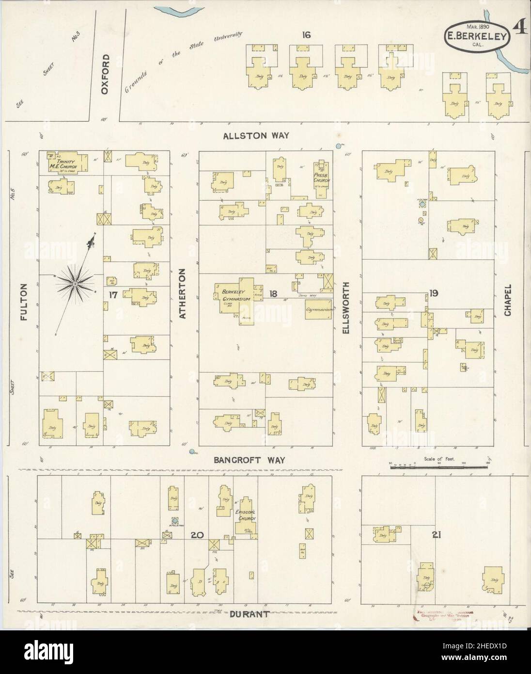 Berkeley california map hi-res stock photography and images - Alamy