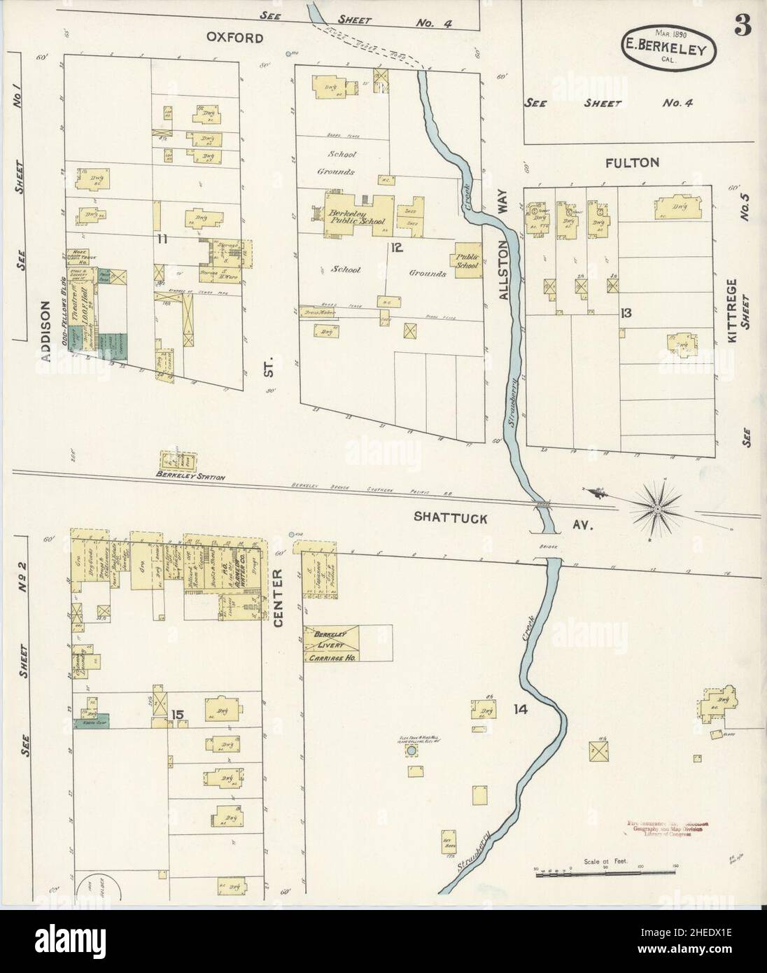 Berkeley california map hi-res stock photography and images - Alamy