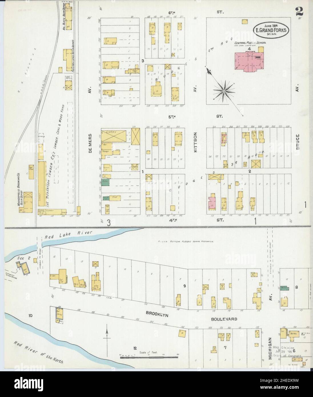 Grand forks minnesota map hi-res stock photography and images - Alamy