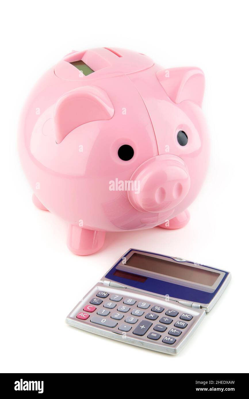 Pink Piggy Bank Stock Photo - Alamy