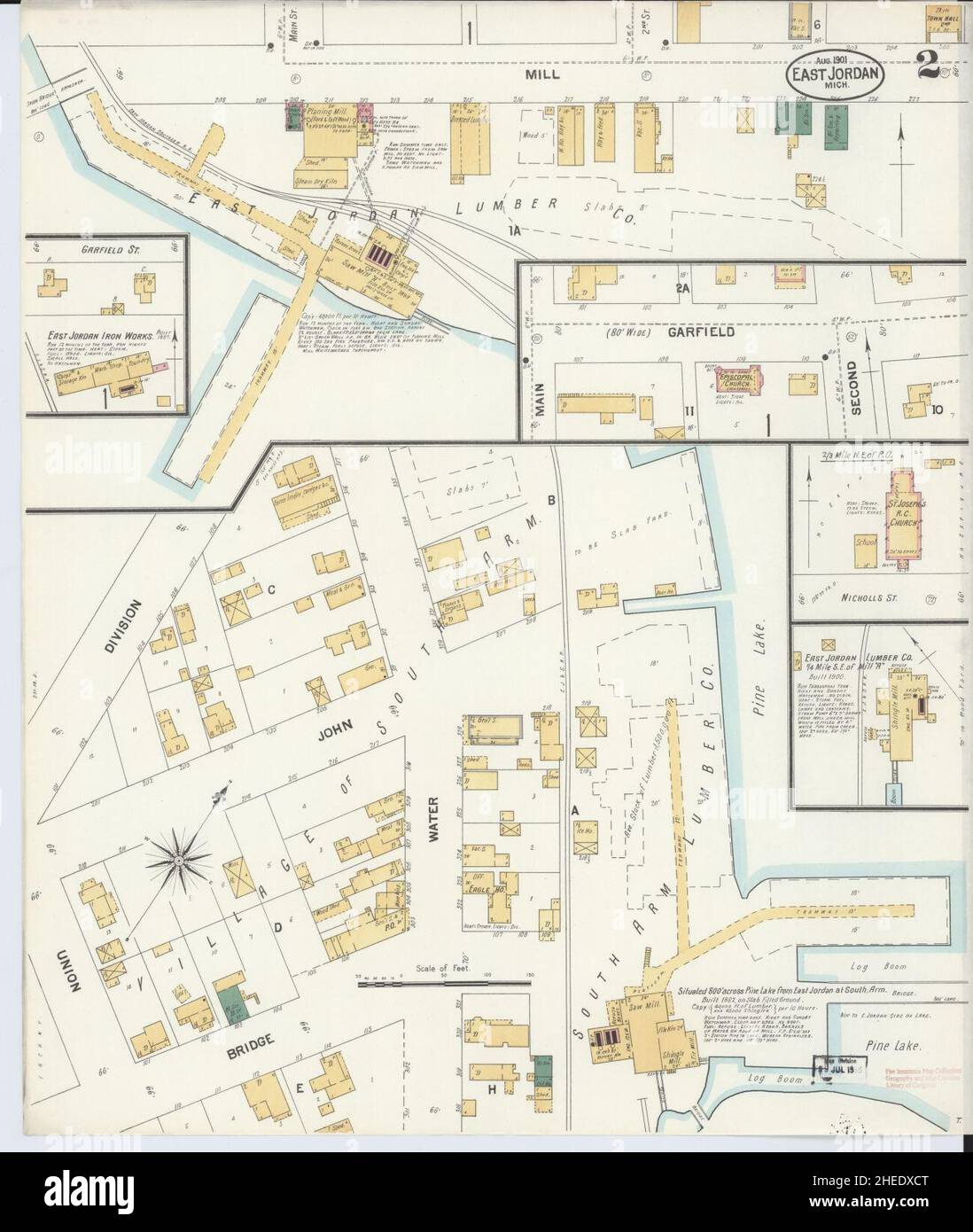 Sanborn Fire Insurance Map from East Jordan, Charlevoix County ...