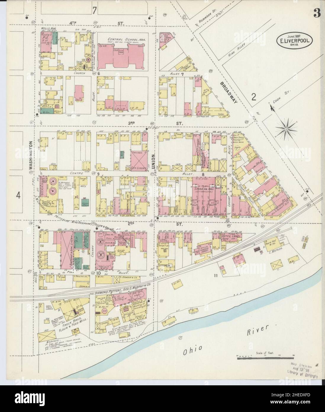 East liverpool ohio map hi-res stock photography and images - Alamy