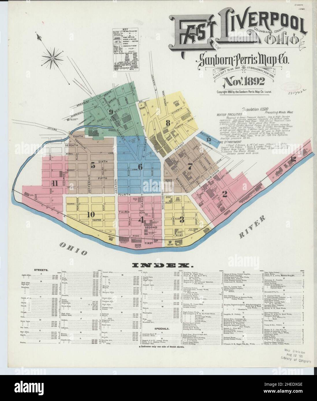 Map of east liverpool hi-res stock photography and images - Alamy