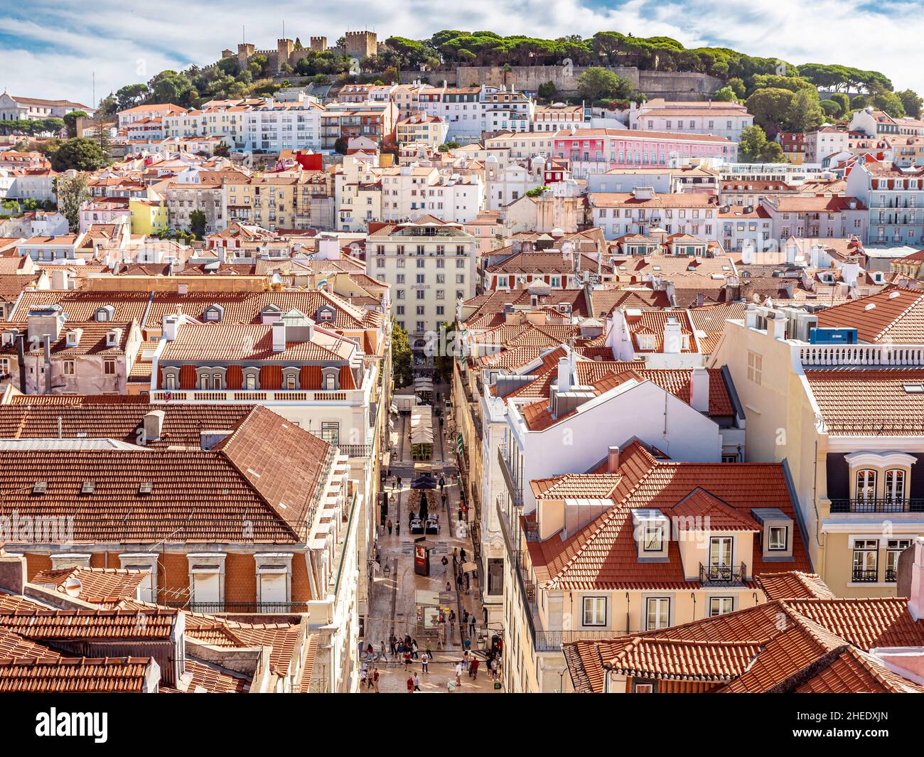 Aerial view of Lisbon in Portugal Stock Photo - Alamy