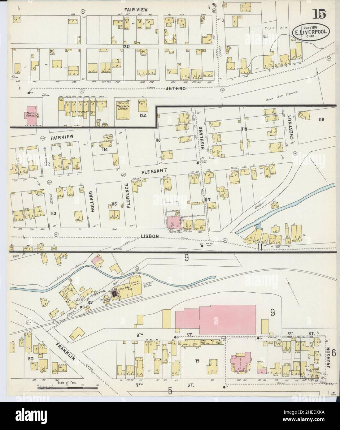 Map of east liverpool ohio hi-res stock photography and images - Alamy