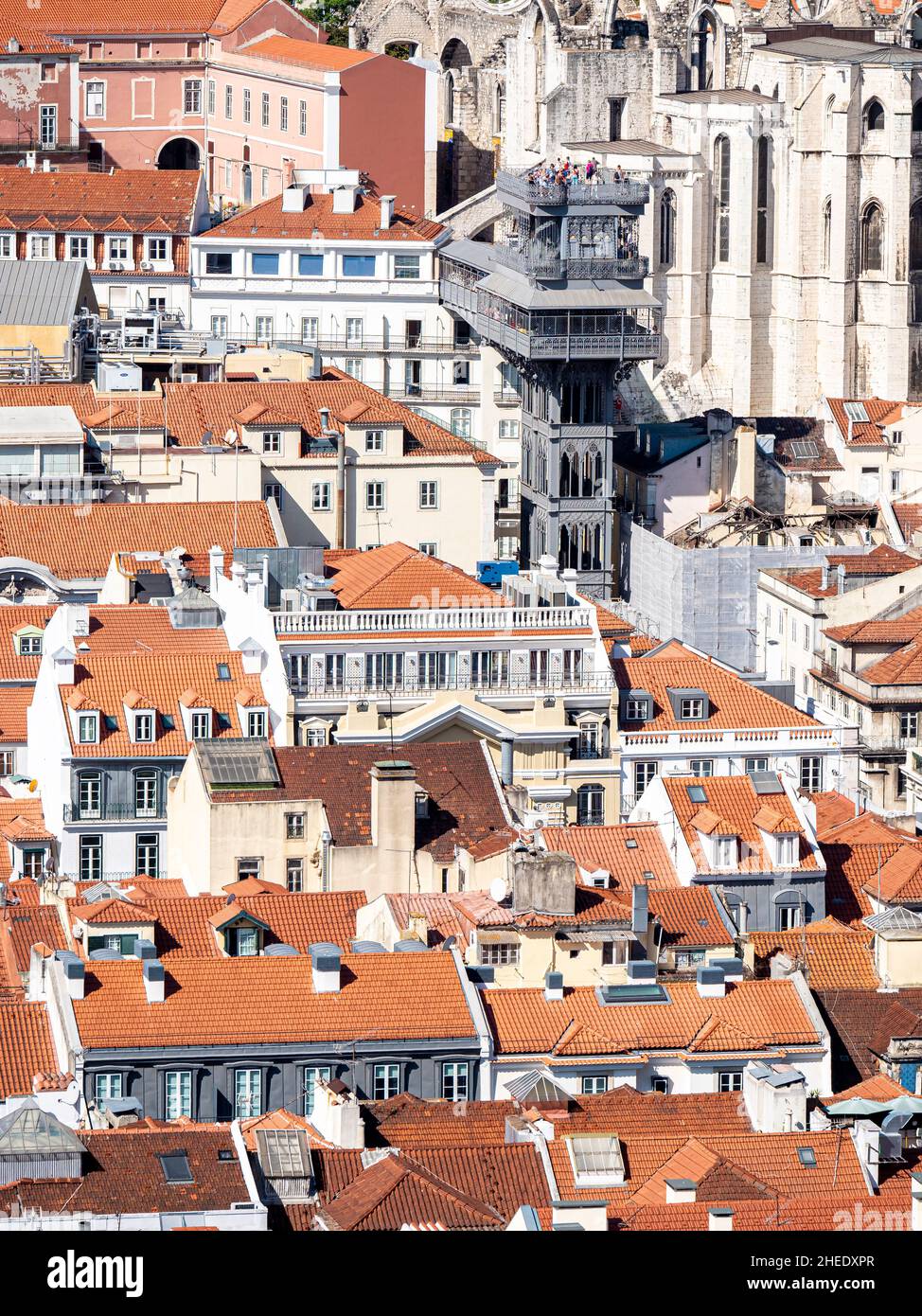 Aerial view of Lisbon in Portugal Stock Photo - Alamy