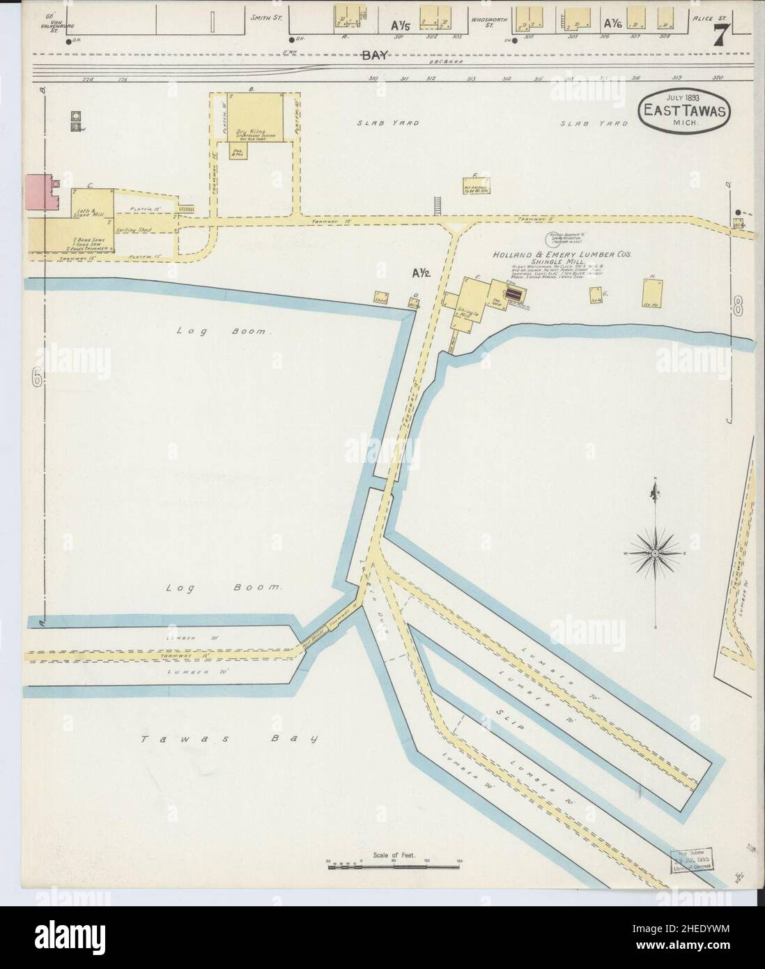 Sanborn Fire Insurance Map from East Tawas, Iosco County, Michigan ...