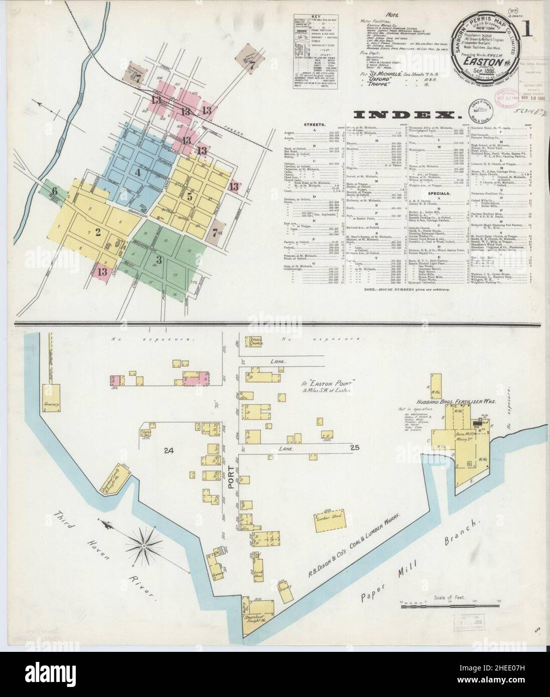 Sanborn Fire Insurance Map from Easton, Talbot County, Maryland Stock ... Sanborn Fire Insurance Map from Easton, Talbot County, Maryland Stock ...
