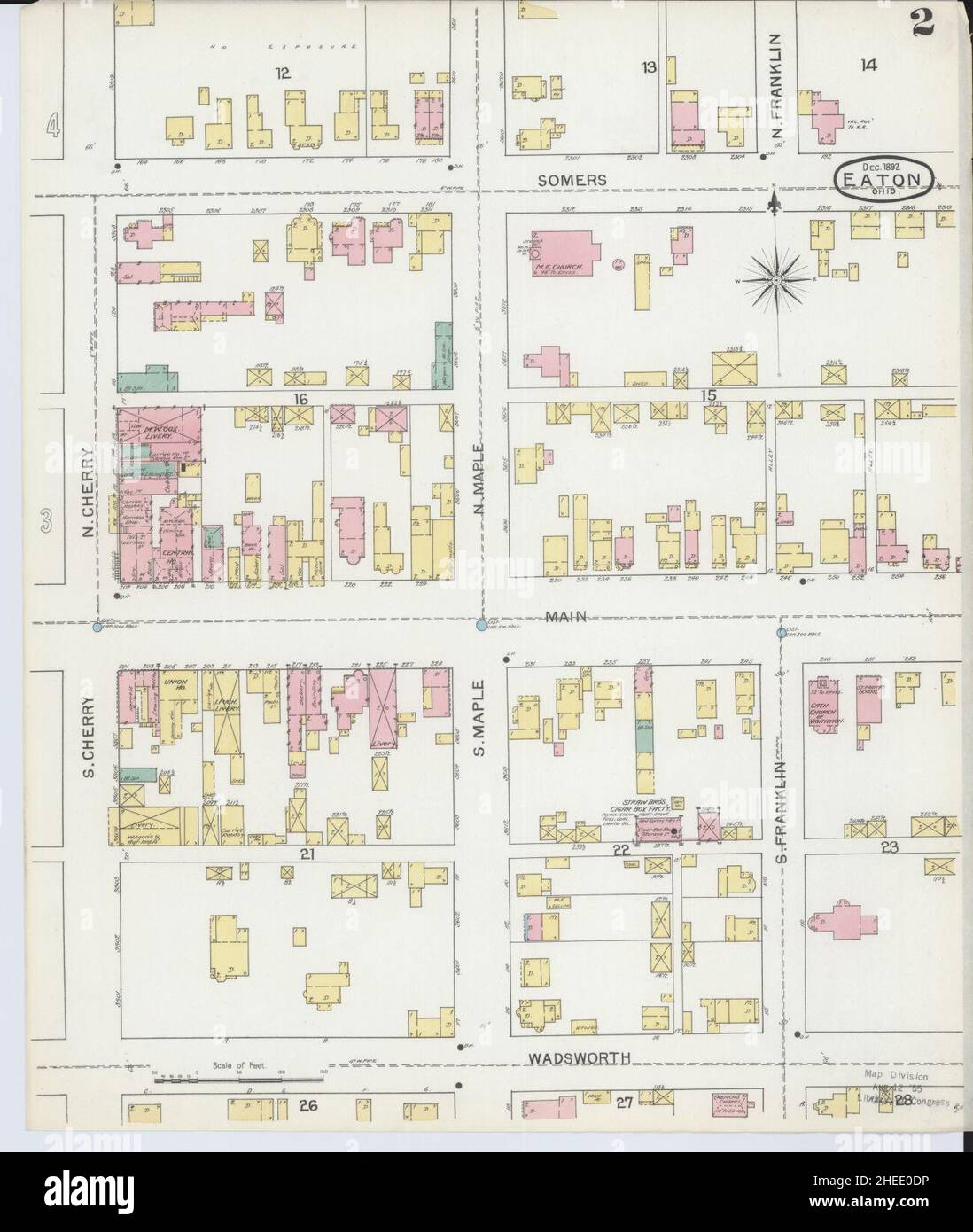 Preble county map hi-res stock photography and images - Alamy