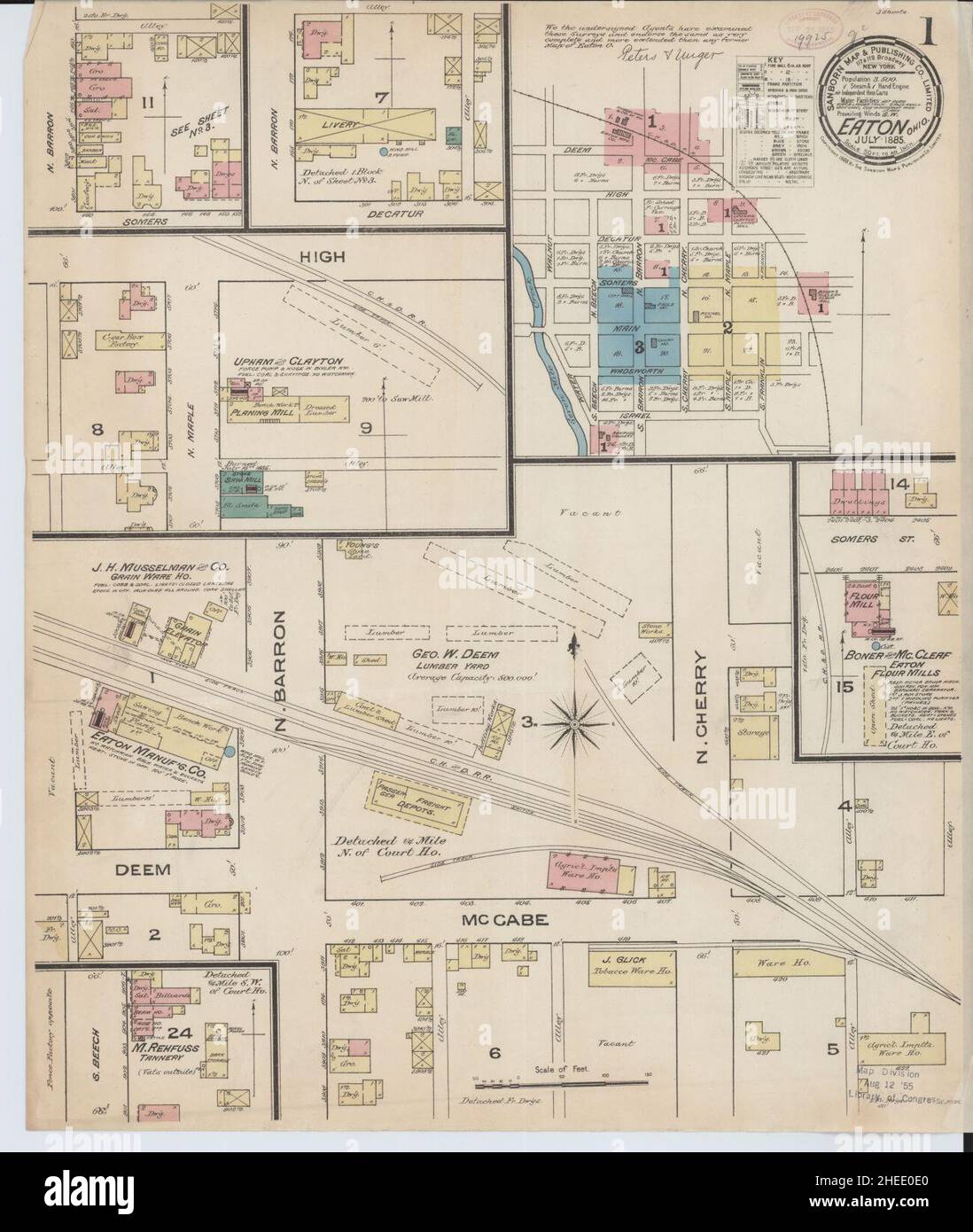 Map of preble hi-res stock photography and images - Alamy