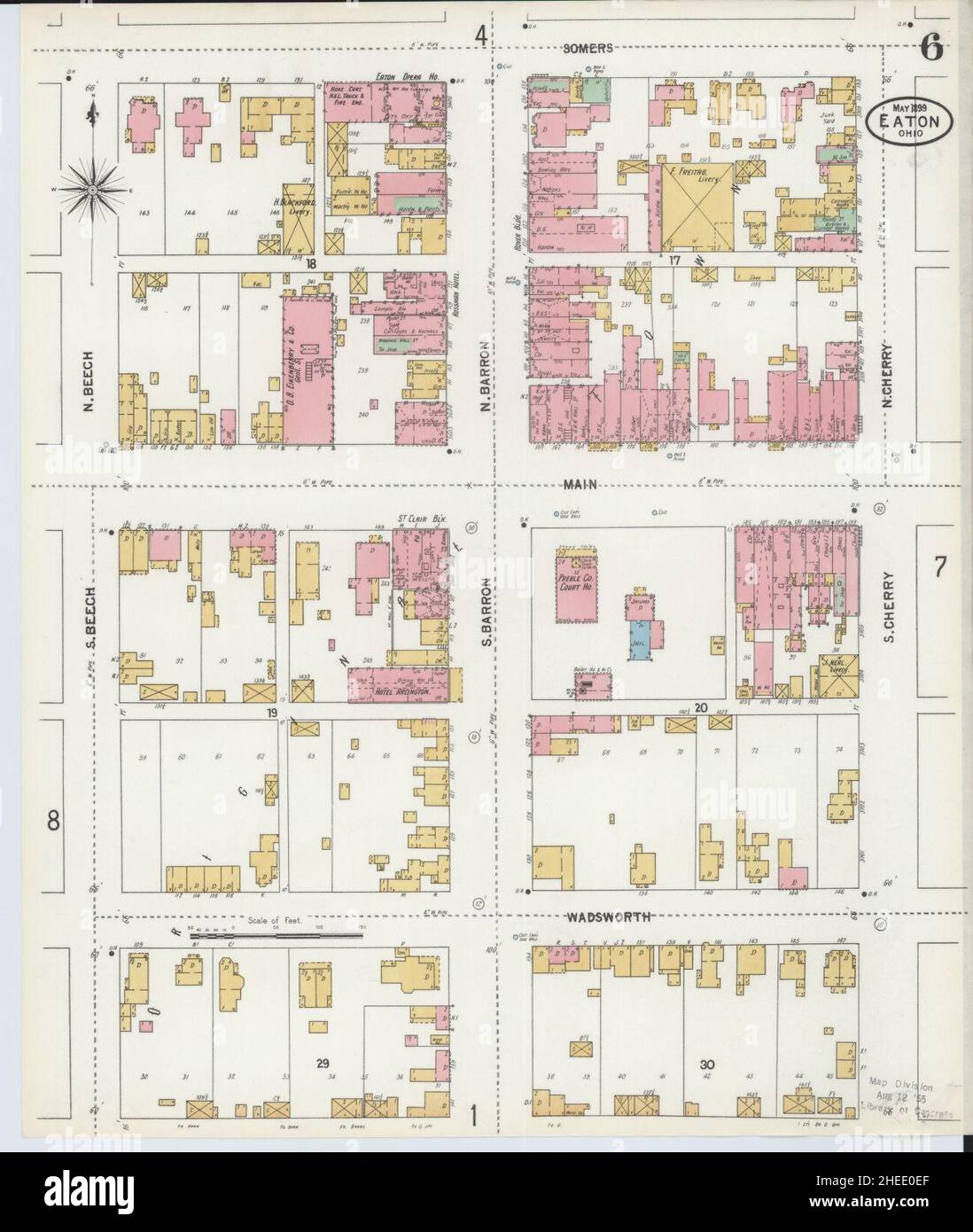 Eaton county map hi-res stock photography and images - Alamy