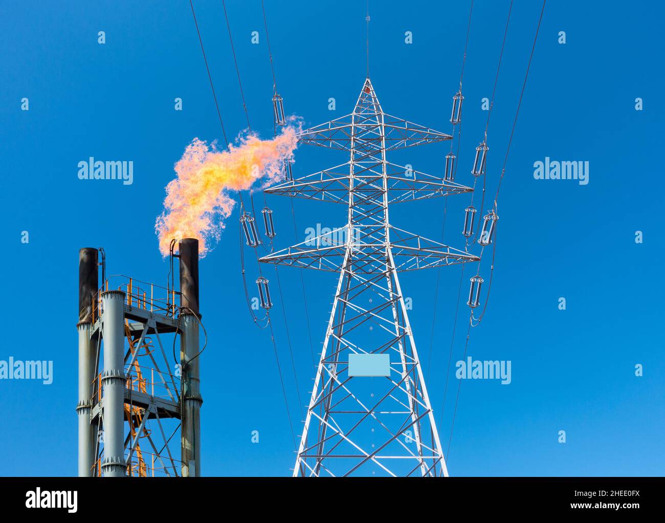 Flare stack hi-res stock photography and images - Alamy