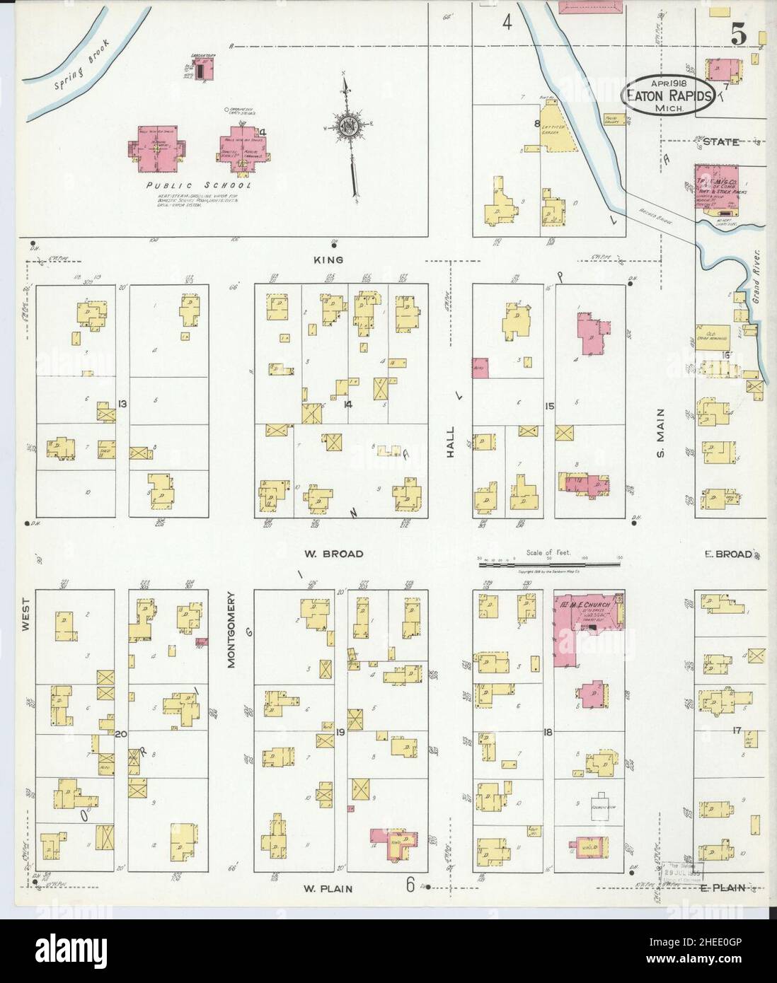 Eaton rapids map hi-res stock photography and images - Alamy
